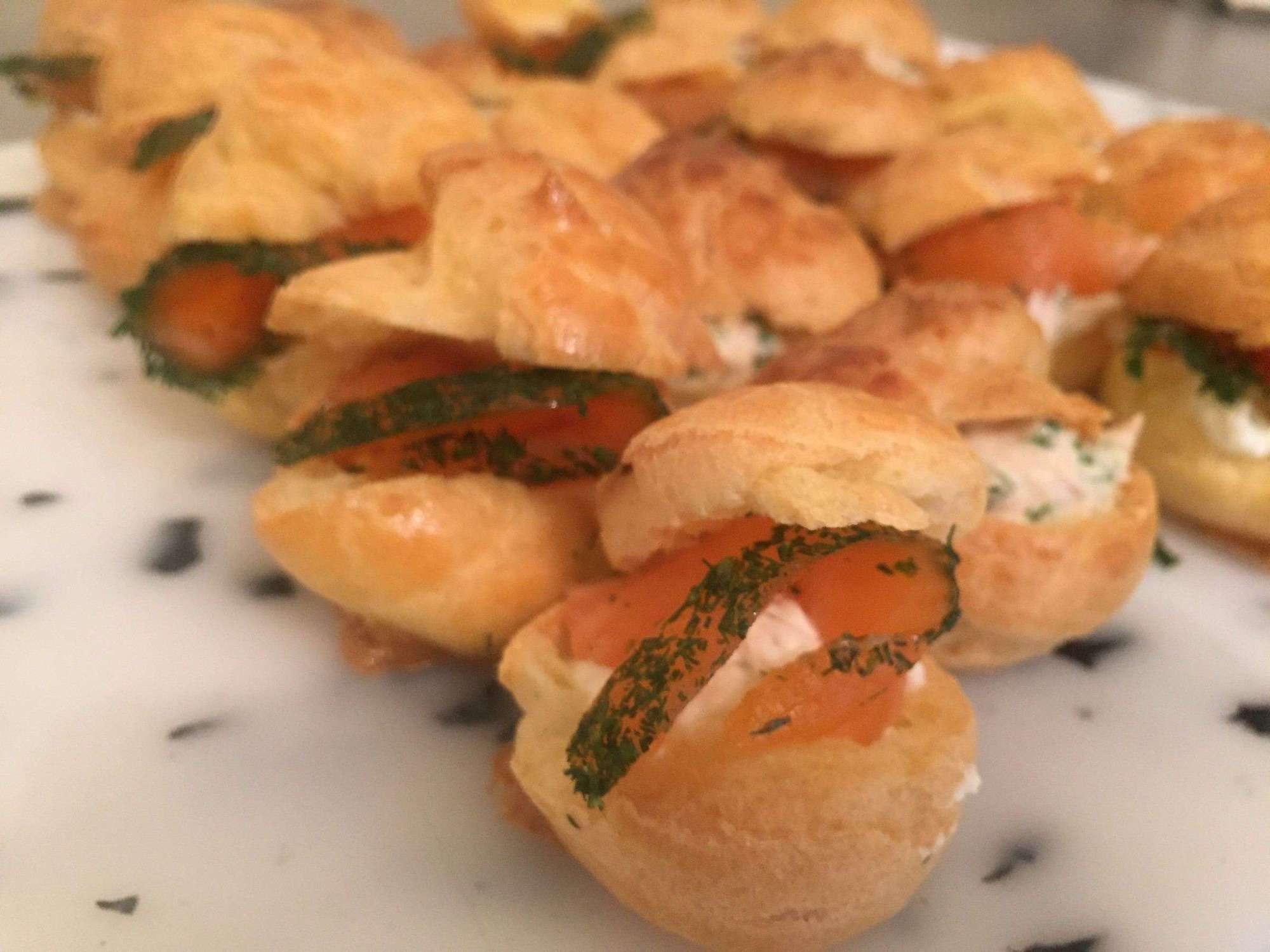 Pièces cocktail salée - Choux garnis | Blog