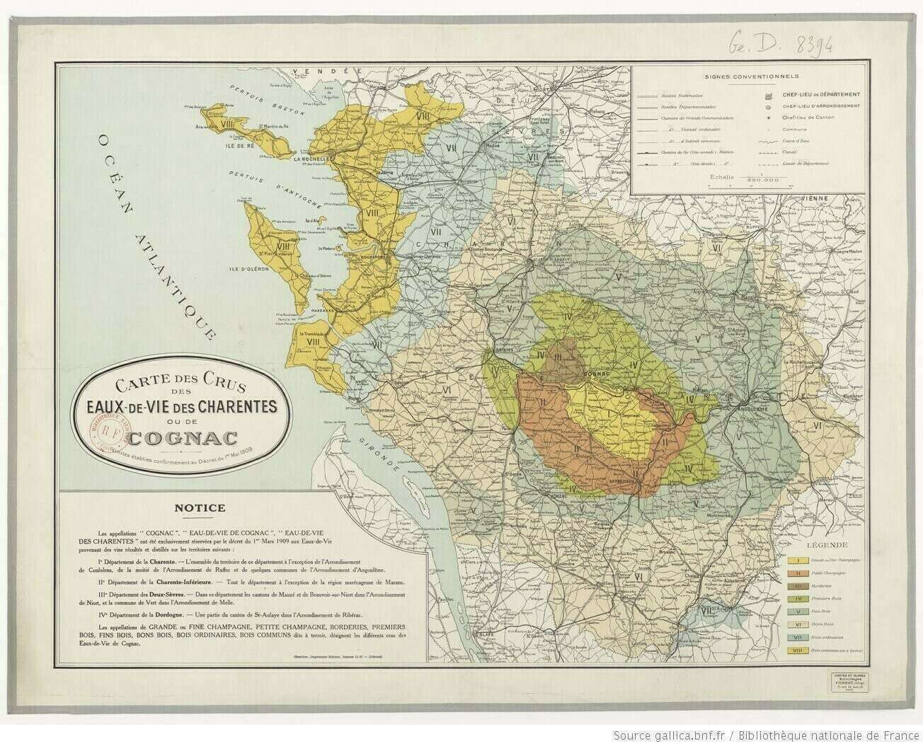 L'histoire mouvementée de la carte des crus du cognac : entre volonté ...