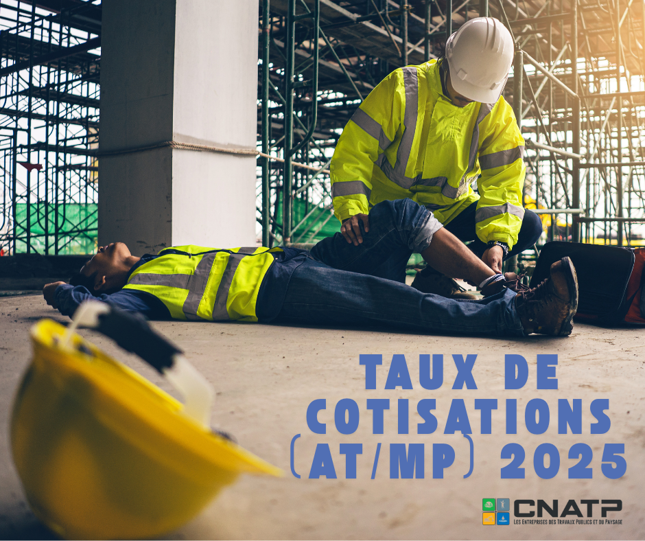 Prolongation des taux de cotisation AT/MP 2024 en 2025