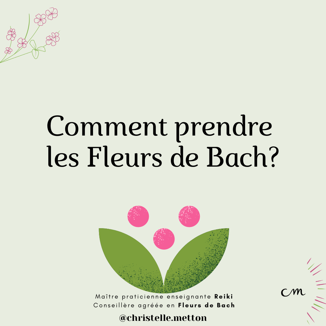 Comment prendre les Fleurs de Bach | Christelle Metton - Conseillère ...