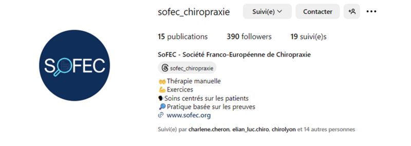 La Société Franco-Européenne de Chiropraxie (Sofec) débarque sur ...