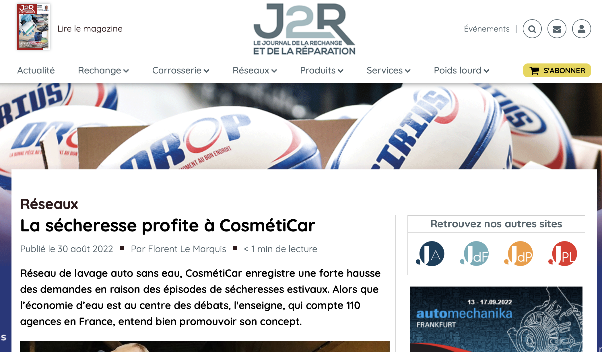 On parle de nous : J2R Auto ! | Actualités