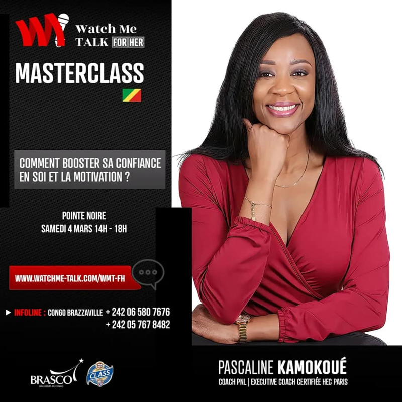 MasterClass / Confiance en soi : Pascaline Kamokoué attendue au Congo ...